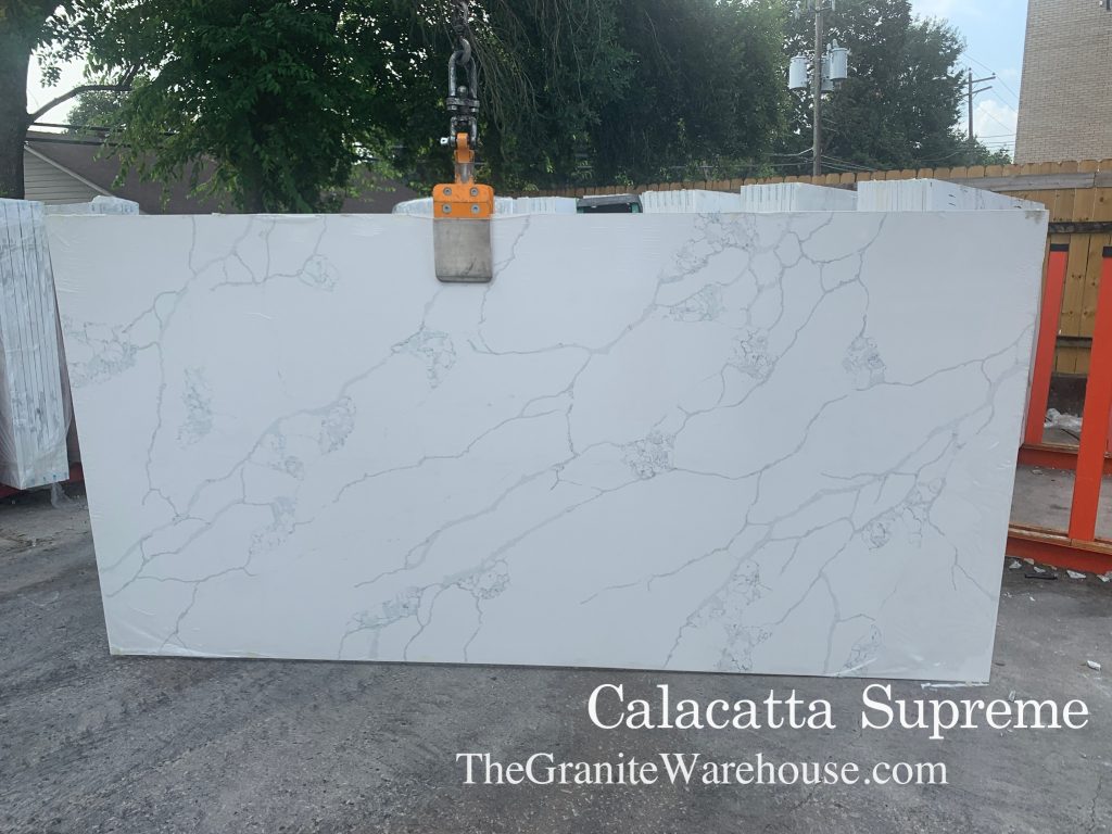 Quartz Countertops Outlet | Calacatta Supreme Quartz Countertops Slab ...
